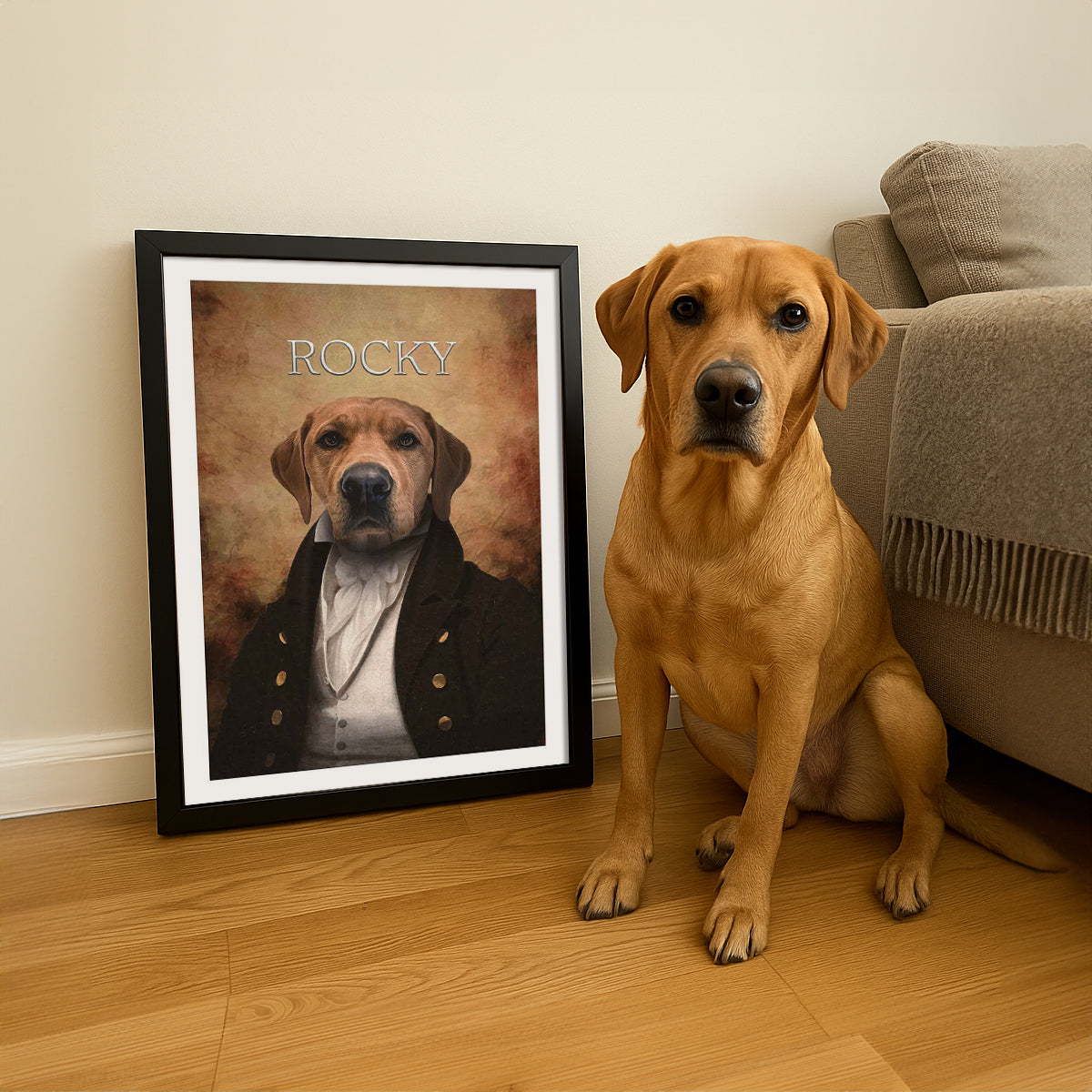 The Baron - Custom Vintage Pet Portrait