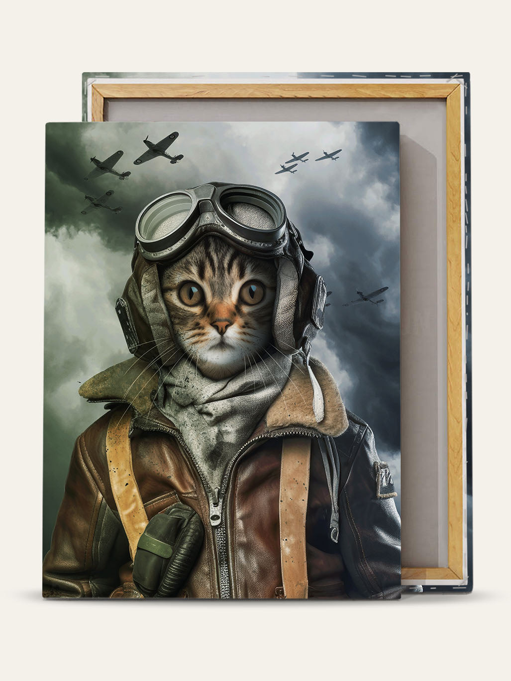 Spitfire Pilot – Custom Pet Canvas