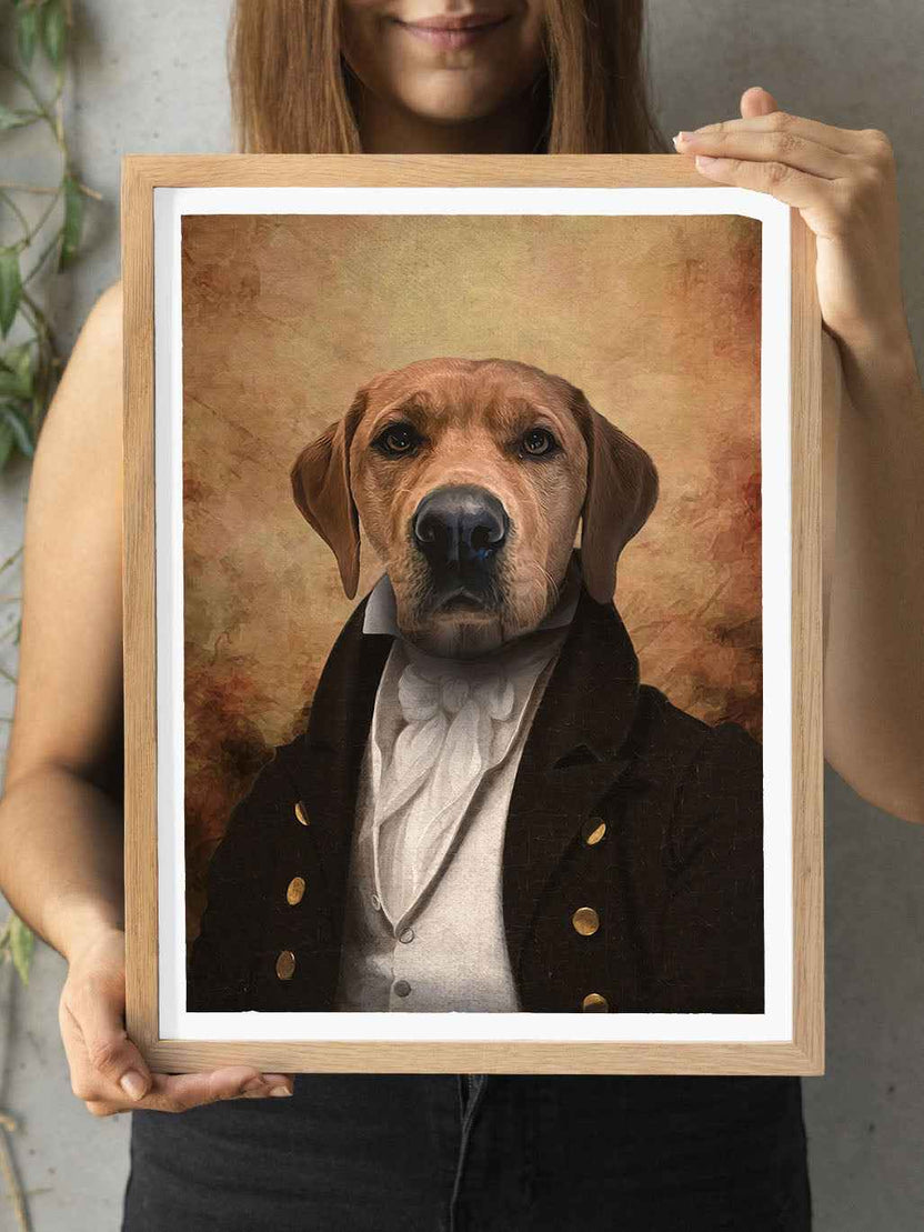 The Baron - Custom Vintage Pet Portrait