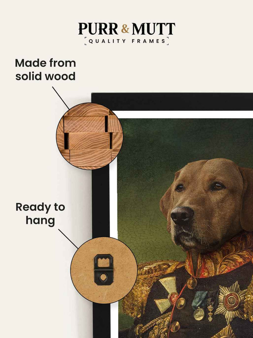 The General - Custom Vintage Pet Portrait · Purr & Mutt