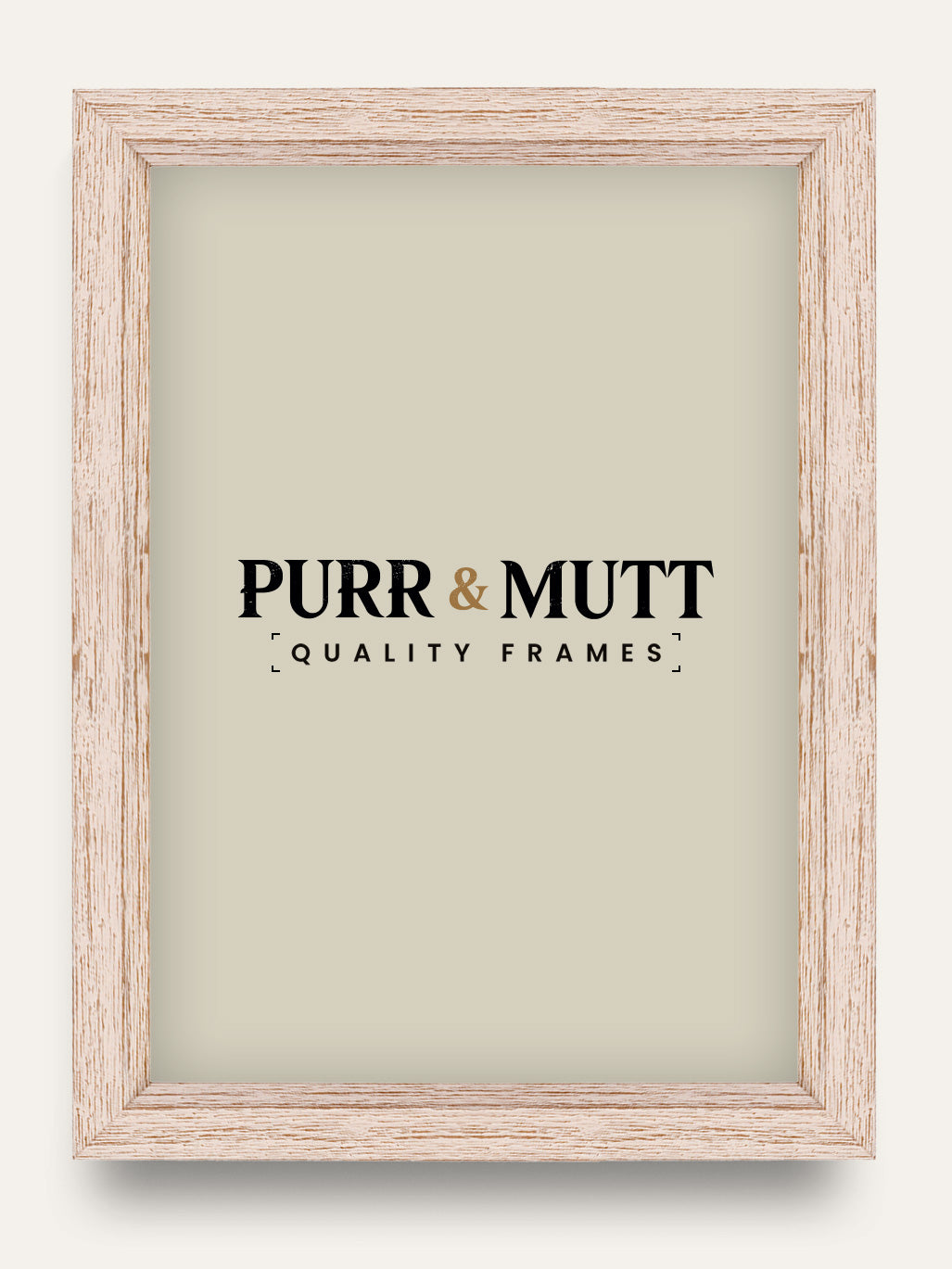 Organic Driftwood Cream Picture Frame · Purr & Mutt