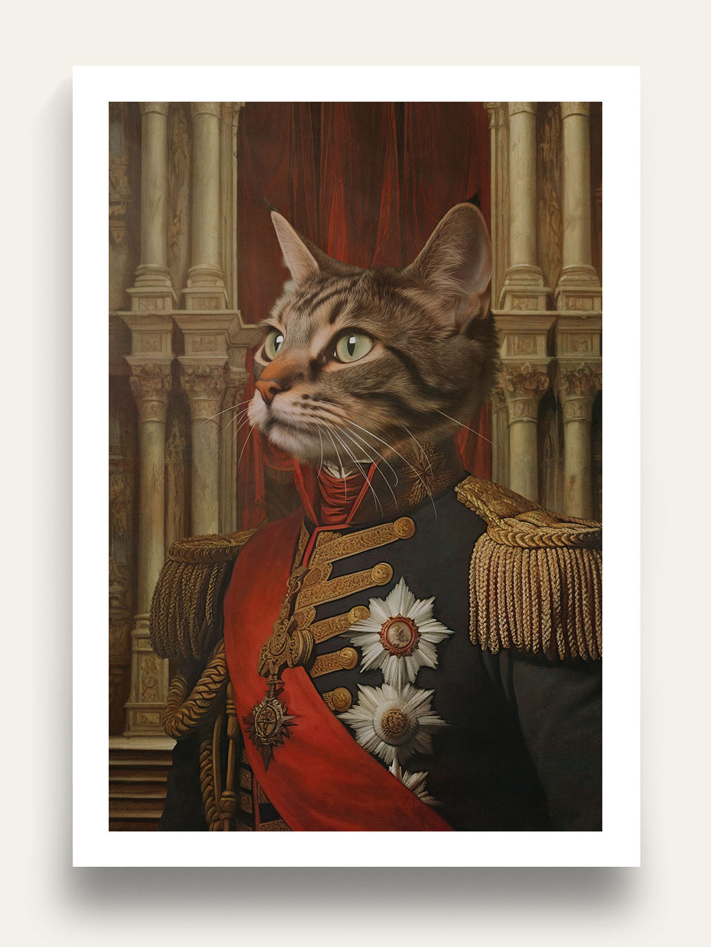 The Heroic Major - Custom Pet Portrait · Purr & Mutt