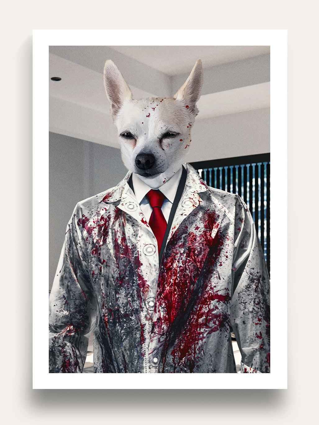 Mr Psycho - Custom Pet Portrait