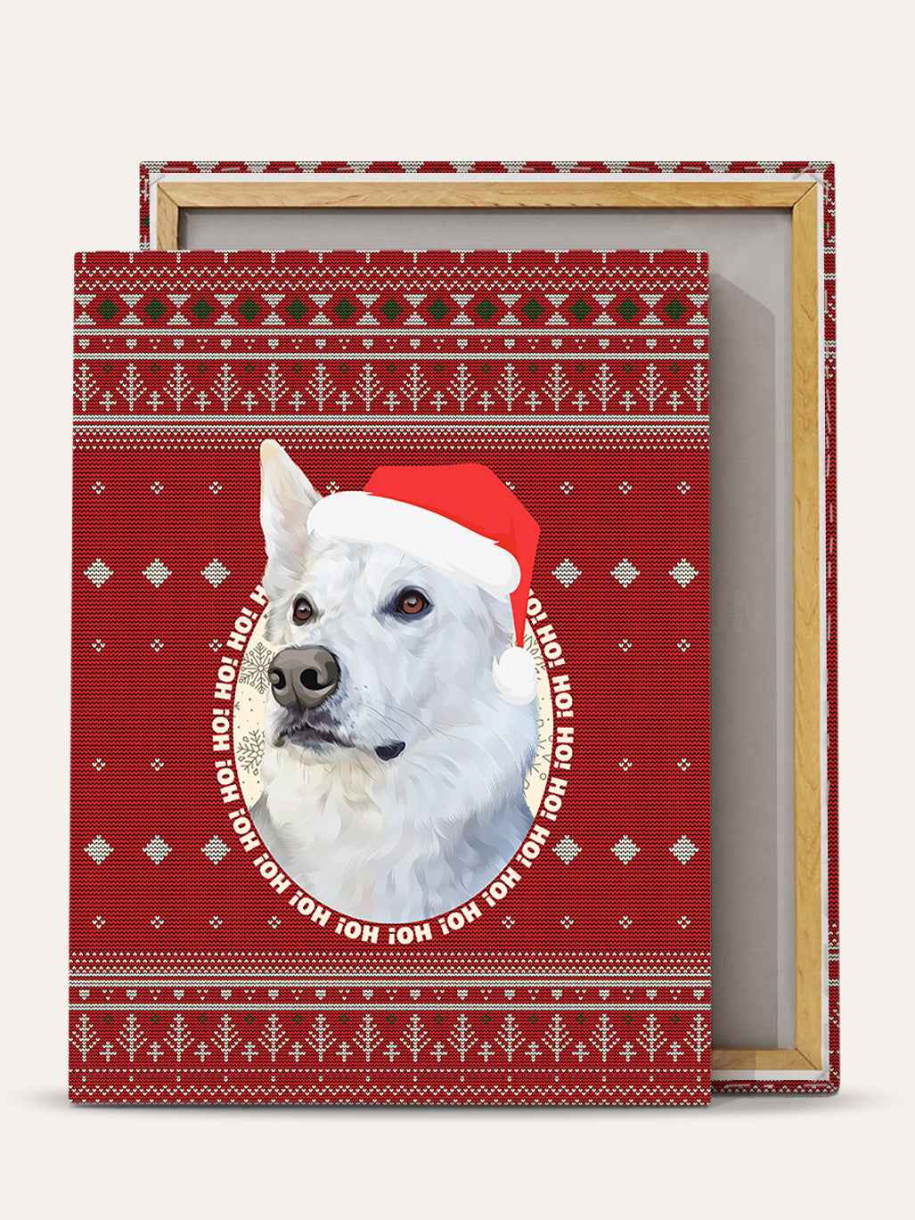 Vintage Christmas (Red) - Custom Pet Canvas – Purr & Mutt