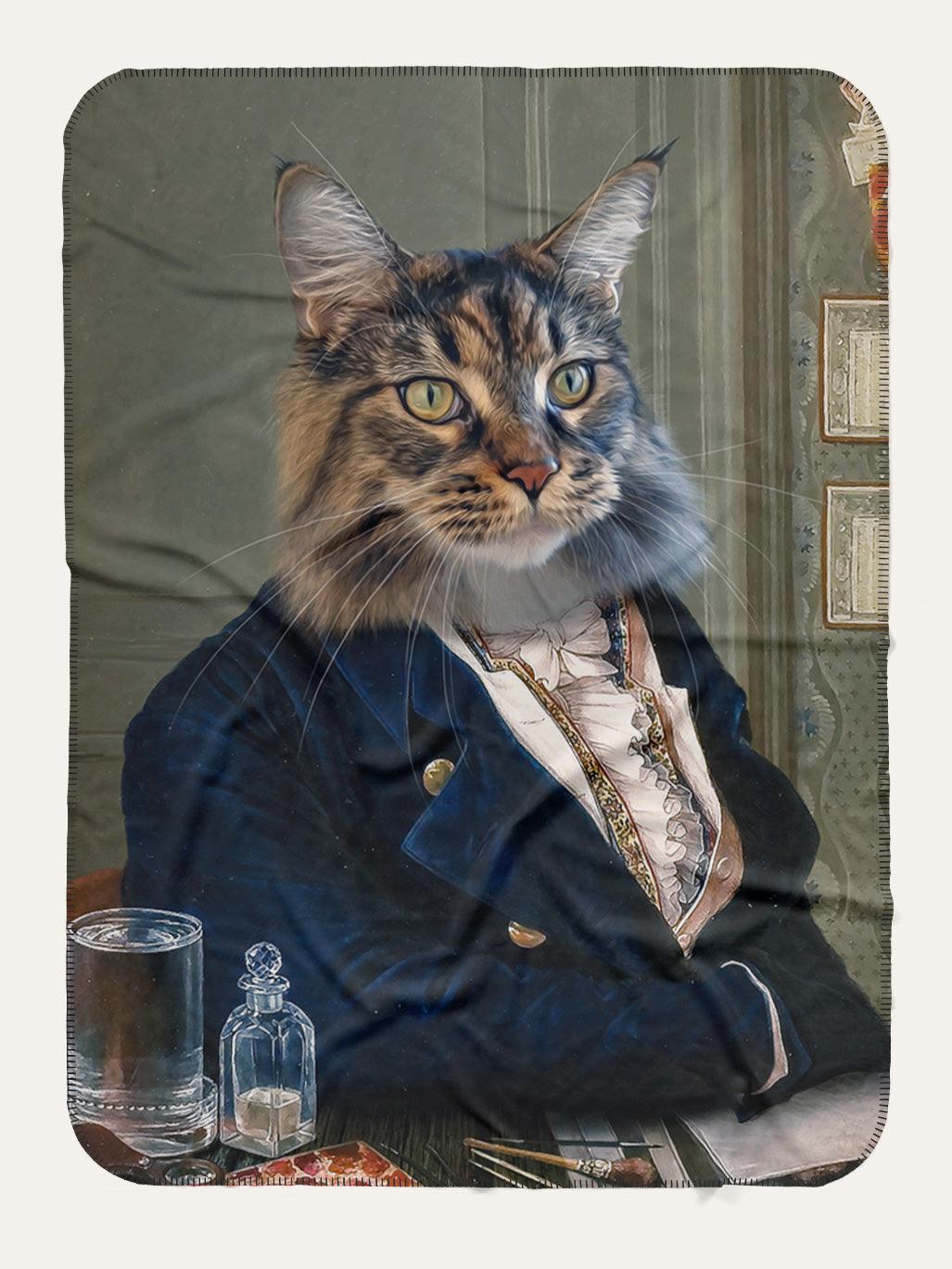 The Victorian Explorer - Custom Pet Blanket · Purr & Mutt